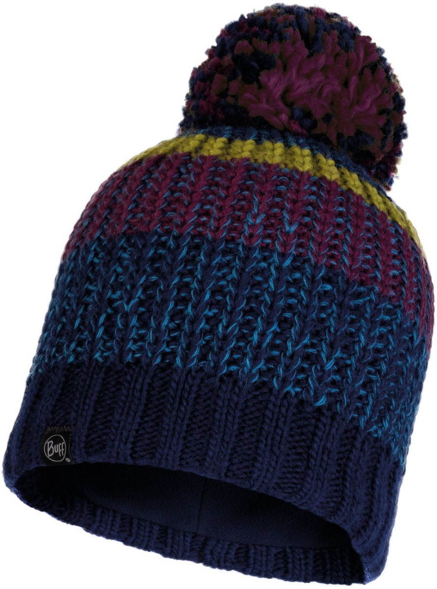 Шапка с помпоном Buff Knitted & Polar Hat Stig night blue Синий BU ...