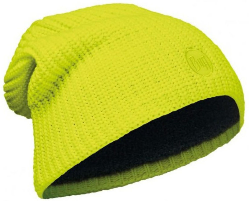 Шапка BUFF KNITTED POLAR HAT DRIP yellow fluor Салатовый BU 110981.117 ...