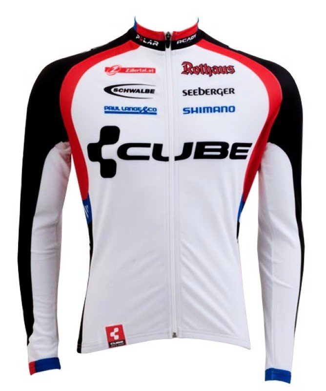 Джерси Cube JERSEY BASIC MEN L/S Teamline Белый VeloOnline