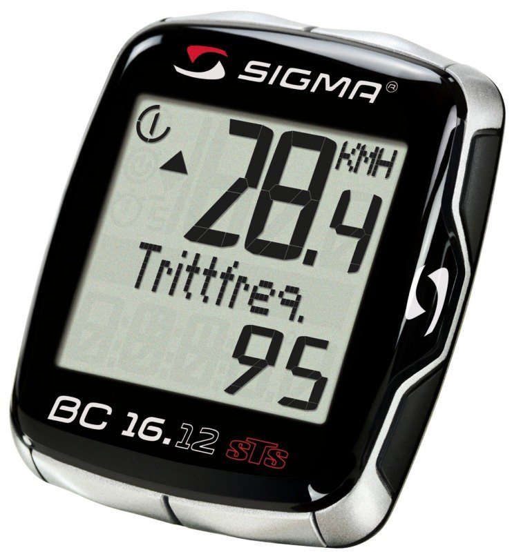 Велокомпьютер Sigma Sport BC 16.12 STS Черный SD06130 VeloOnline