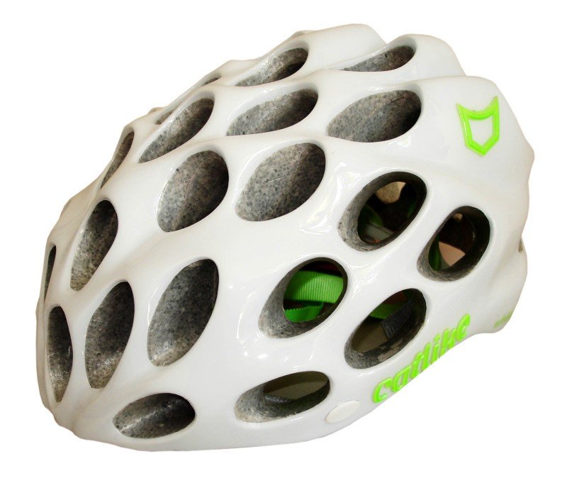 Велосипедный шлем Catlike WHISPER PLUS DELUXE white-green Зеленый ...