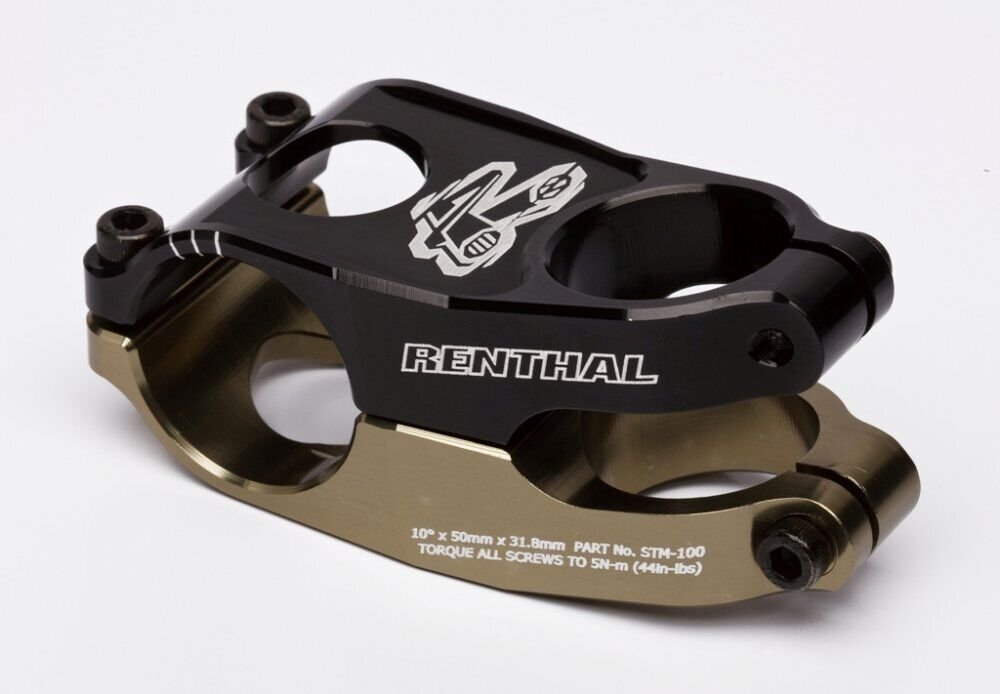 Вынос руля Renthal DUO Stem, 40mm x 10deg Черный STM109-BKAG VeloOnline