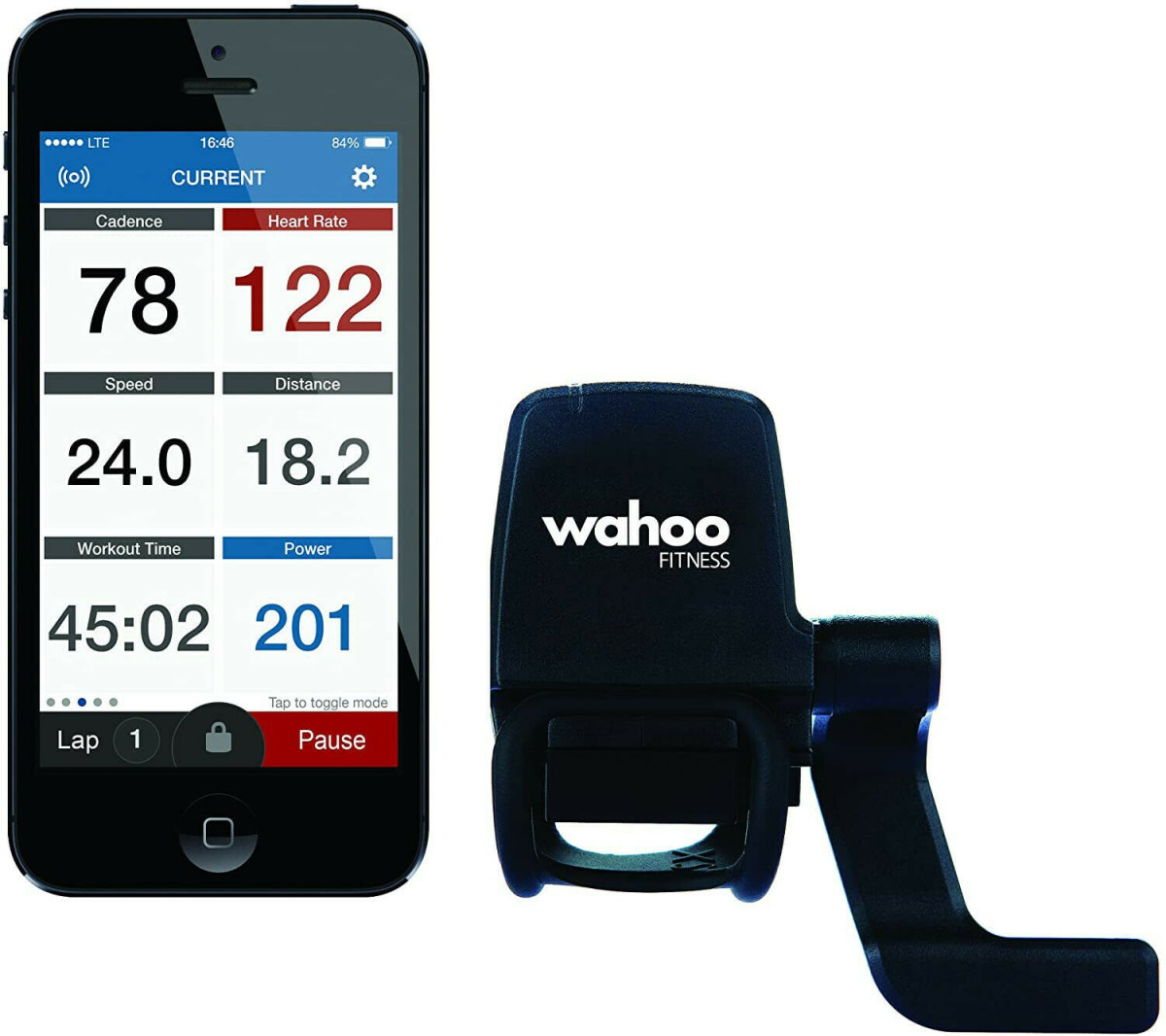 Датчик Wahoo Blue SC Speed and Cadence Sensor Черный WFBTSC02 VeloOnline